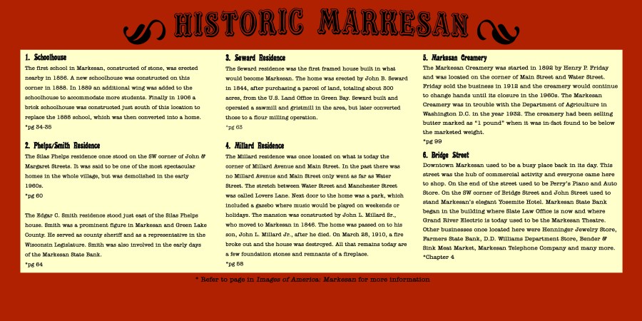 Historic Markesan – The Weekend Historian