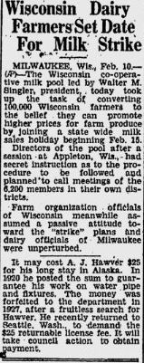 War in Dairyland – The Weekend Historian