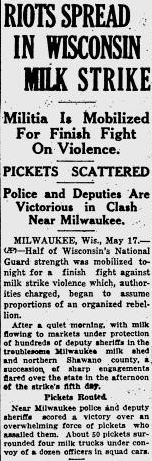 War in Dairyland – The Weekend Historian